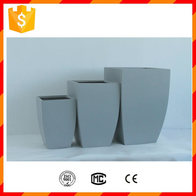 China High strength light weight waterproof outdoor fiber clay garden pottery for home supplier